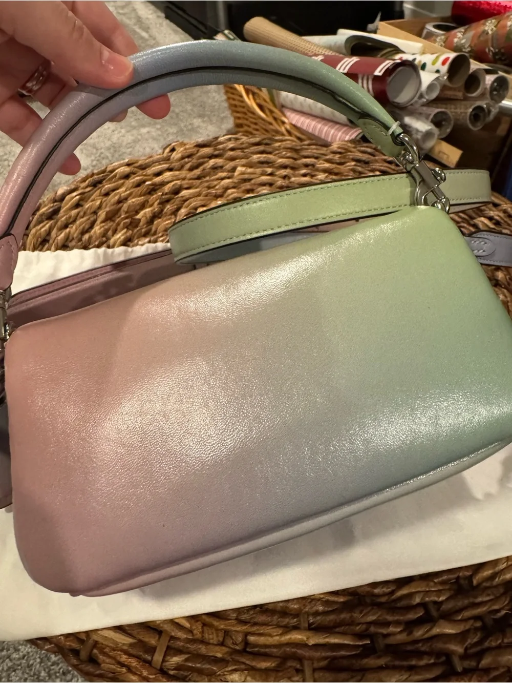 Coach | Bags | Coach Pastel Pillow Ombr Shoulder Bag Wyn Wallet Euc ...